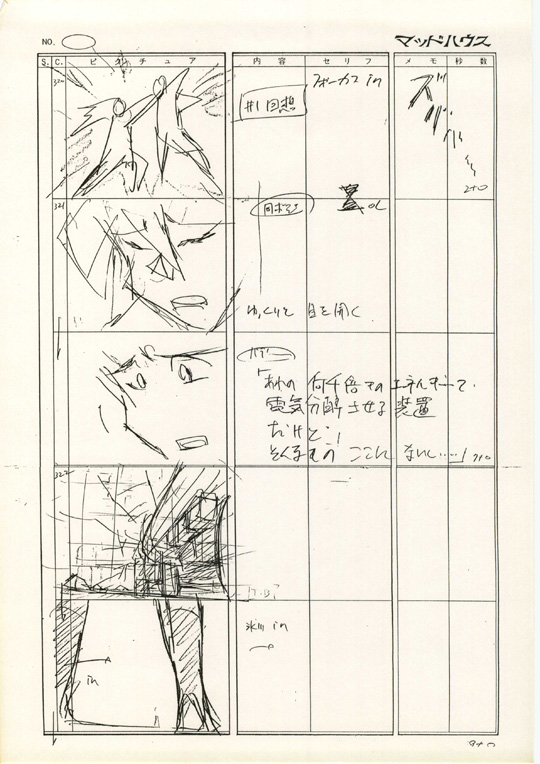 Benten's Place - A Cel Gallery - Birdy the Mighty Storyboard