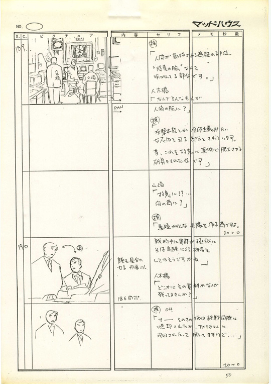 Benten's Place - A Cel Gallery - Birdy the Mighty Storyboard