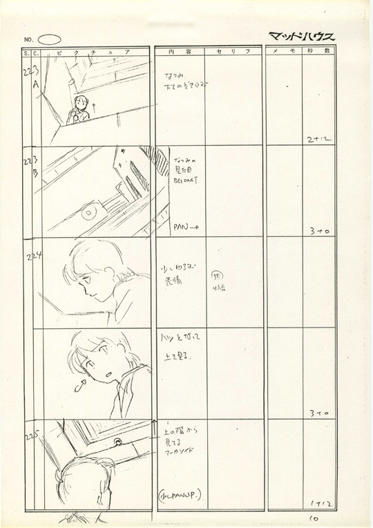 Benten's Place - A Cel Gallery - Birdy the Mighty Storyboard