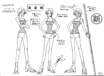 One Piece gallery - One Piece model sheet 03 (Nami)