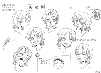 One Piece gallery - One Piece model sheet 03 (Nami)