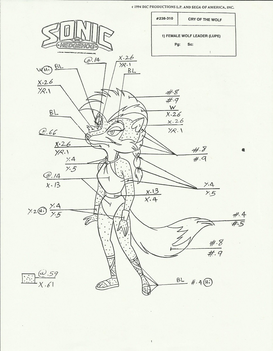 The Vault - Sonic The Hedgehog: SatAM (Model Sheets)