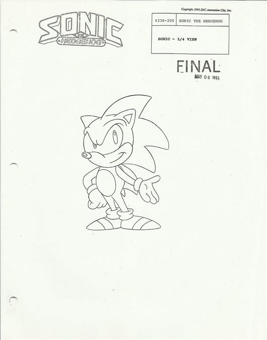 The Vault - Sonic The Hedgehog: SatAM (Model Sheets)