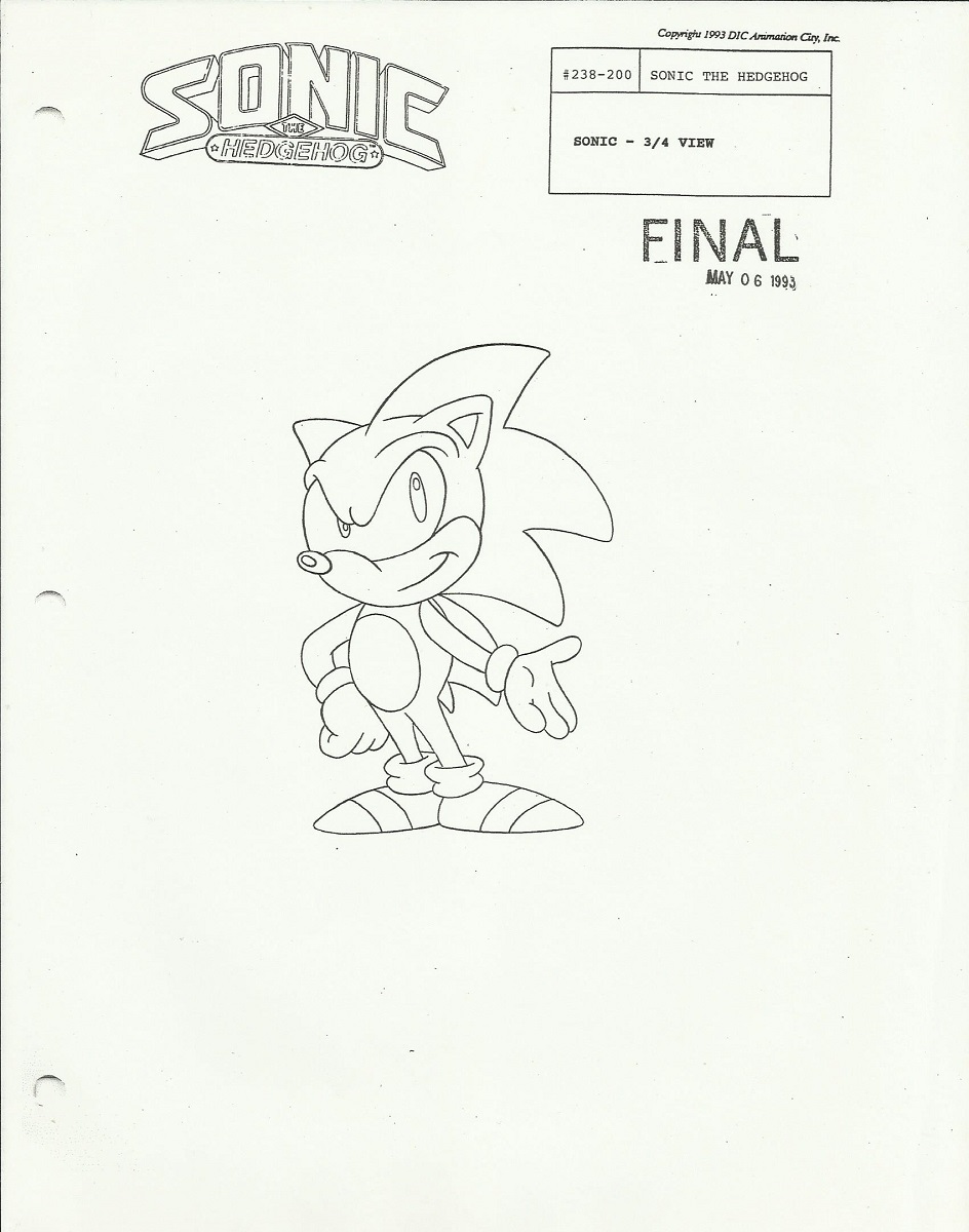 The Vault - Sonic The Hedgehog: SatAM (Model Sheets)