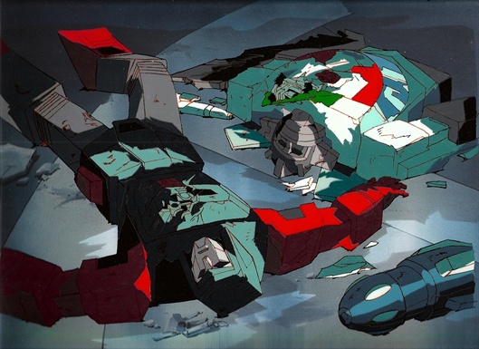 Iacon City Transformers Cel Gallery - Transformers TV Series and Movie Cels