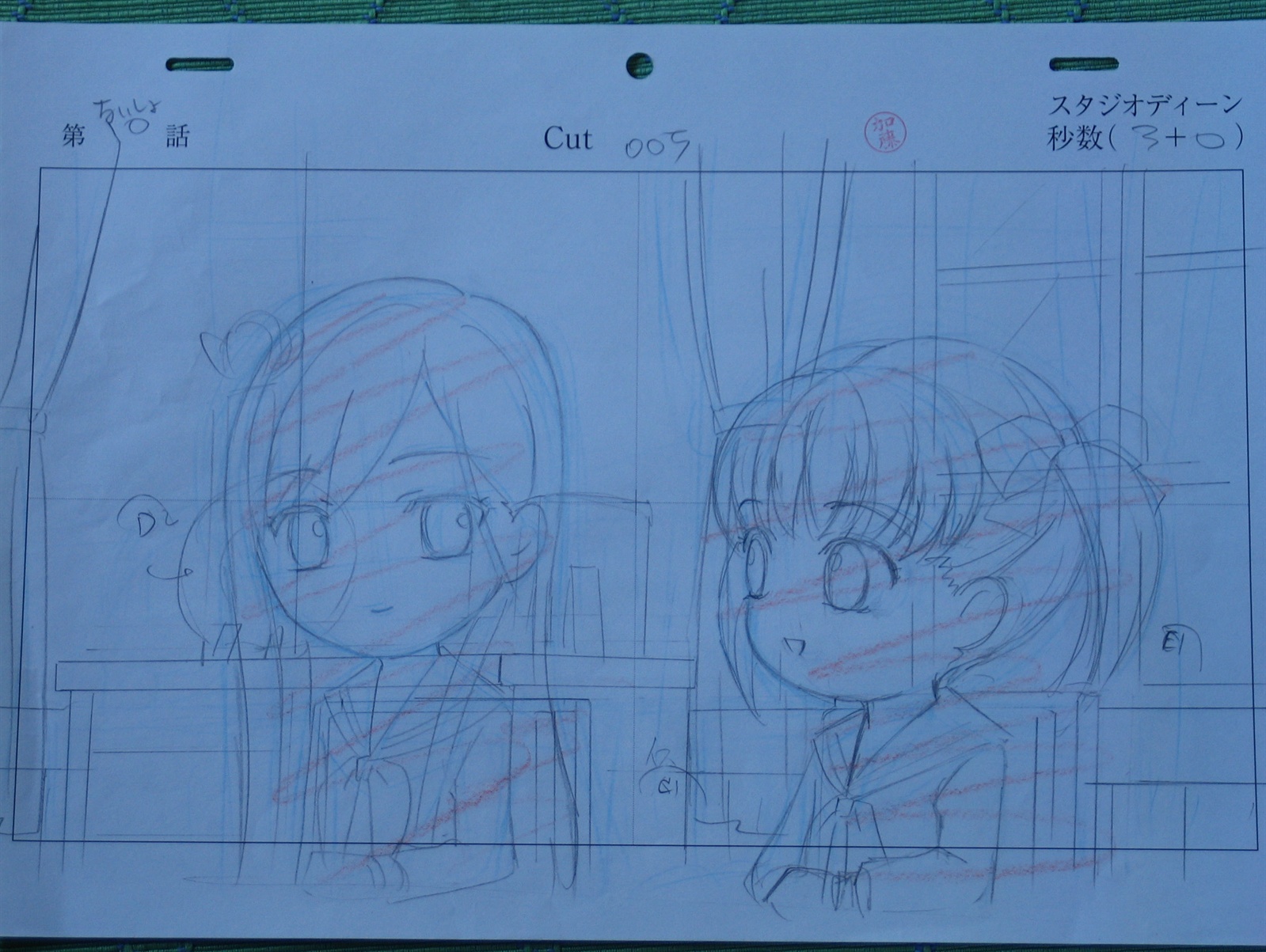 Macron's cels gallery - Maria sama ga miteru 4th season Omake layouts